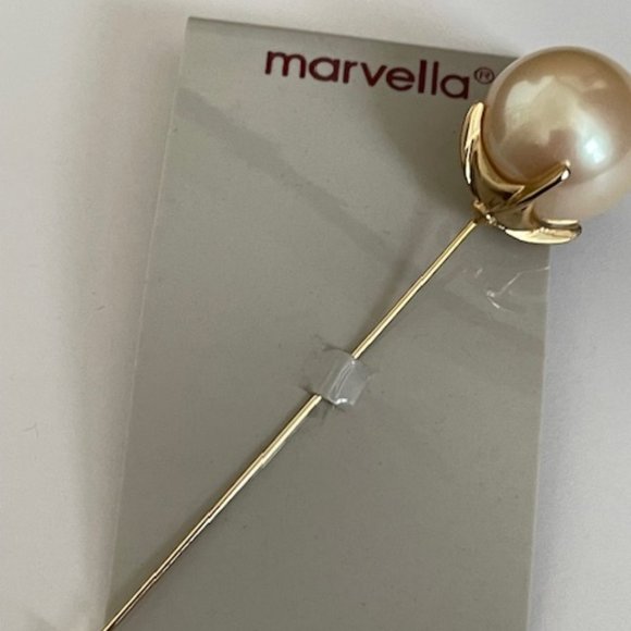 Marvella | Jewelry | Vintage Marvella Faux Pearl Stick Pin | Poshmark